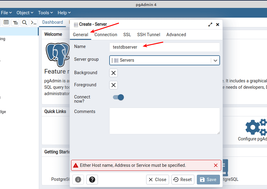 PgAdmin Connect Via SSH Tunnel Fedingo